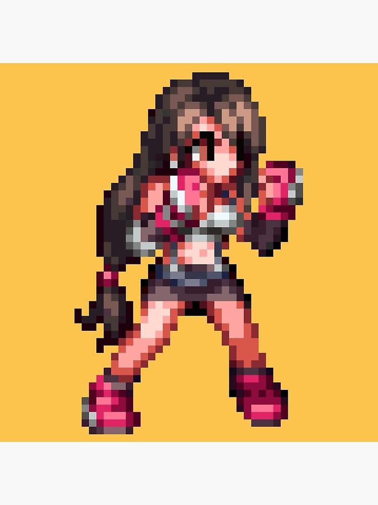 Lámina fotográfica «Tifa en espera Final Fantasy VII Pixel Art» de ...