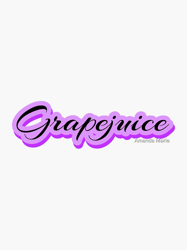 "Grapejuice" Sticker for Sale by ameliazhengg | Redbubble