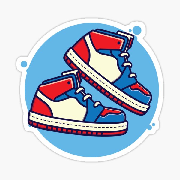 "Famous Basketball Shoe's " Sticker for Sale by Birin86 | Redbubble