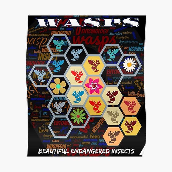 " Beautiful Wasps" Poster for Sale by yassooarts | Redbubble