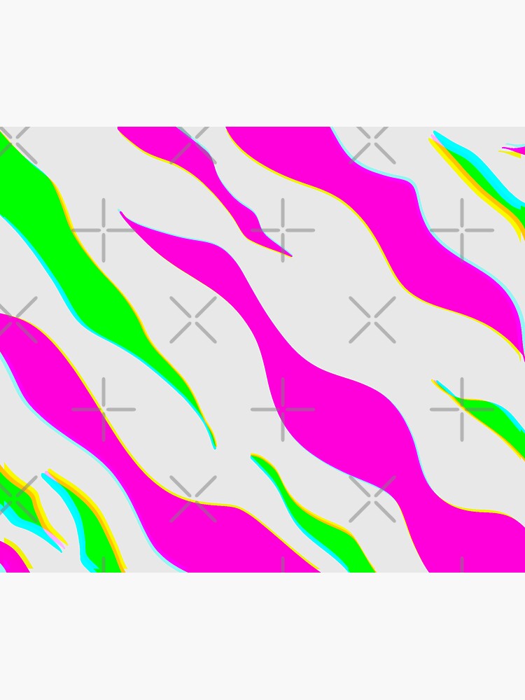 "Zebra Print Neon Green and Neon Pink Zebra Stripes Wild Animal Print ...