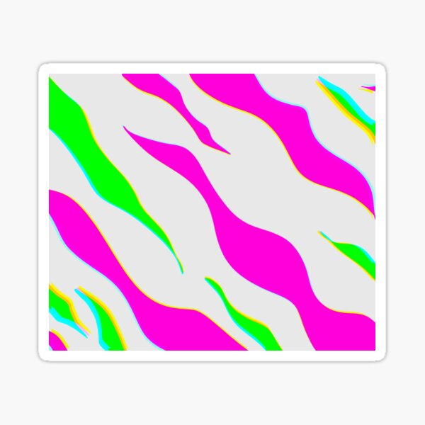 "Zebra Print Neon Green and Neon Pink Zebra Stripes Wild Animal Print ...