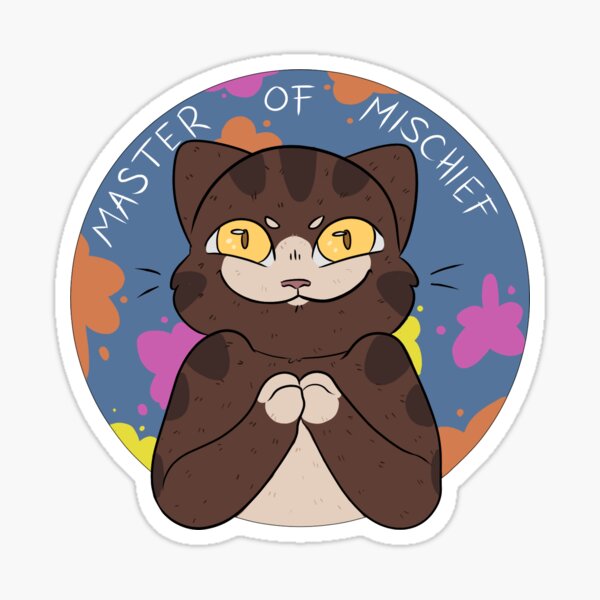 "Master of Mischief sticker" Sticker for Sale by SSp1rit | Redbubble