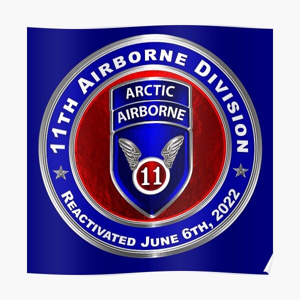 "11th Airborne Division " Poster for Sale by SoldierAlways | Redbubble