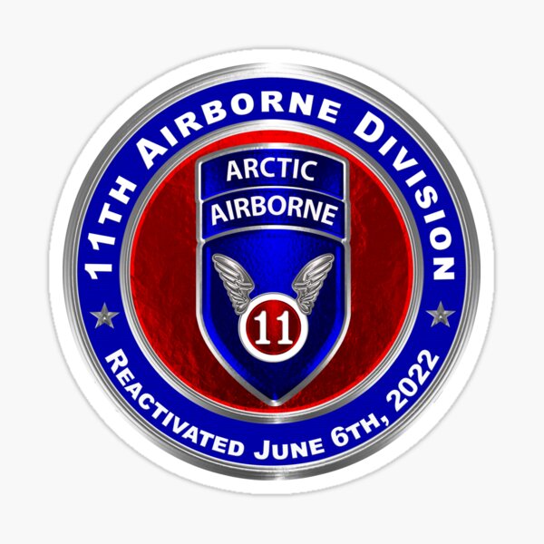 "11th Airborne Division " Sticker for Sale by SoldierAlways | Redbubble