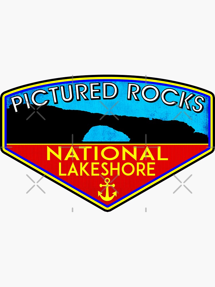 "Pictured Rocks National Lakeshore Michigan 2" Sticker for Sale by ...