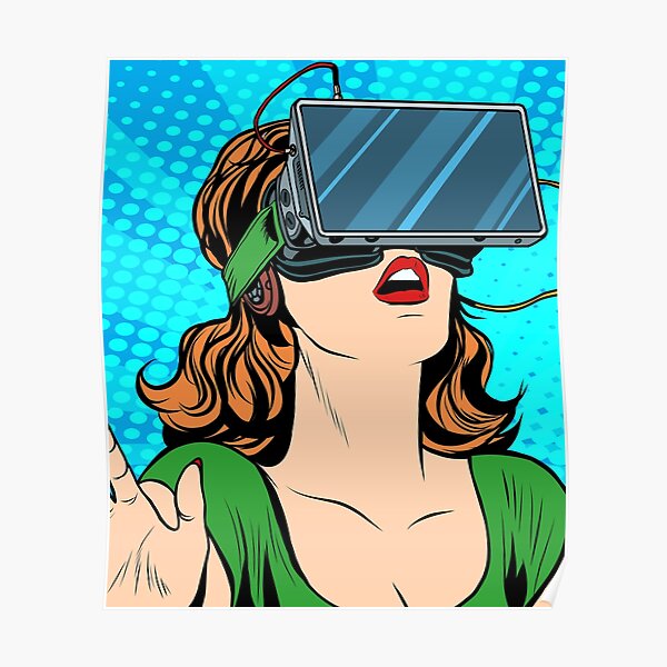"OMG emotions from virtual reality retro girl, VR Head Set , Funny VR ...