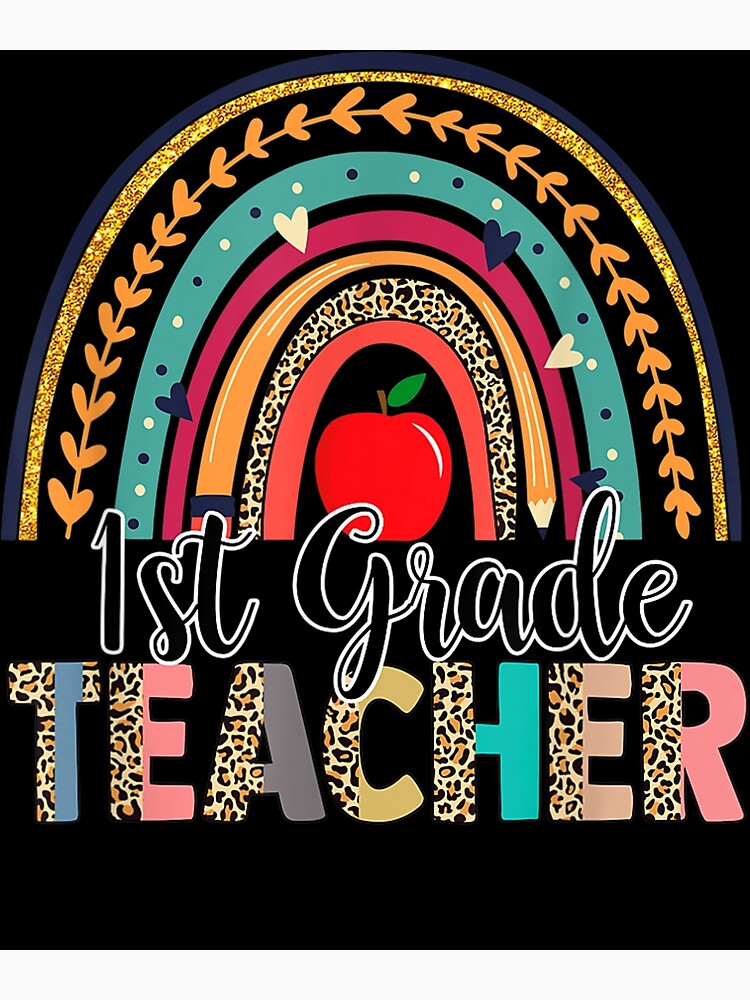 "Cute 1st Grade Teacher Welcome Back To School Teacher " Poster for ...