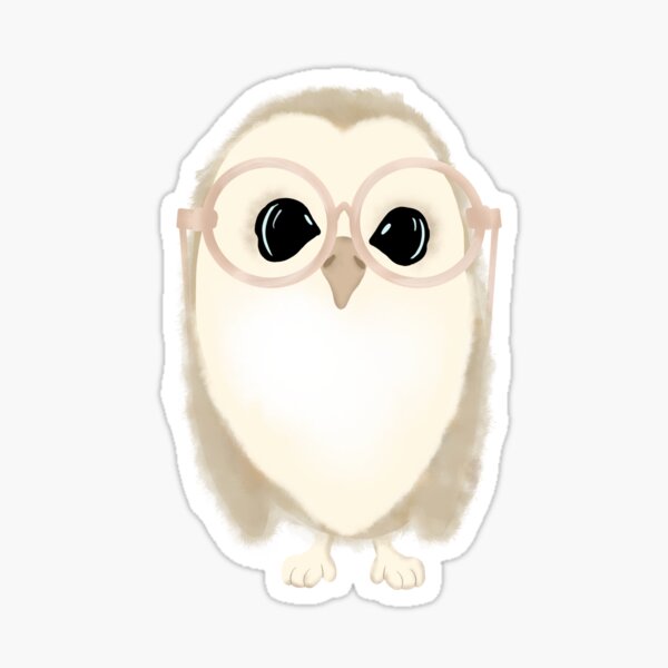 "Cute Wise Owl " Sticker for Sale by StacyMint | Redbubble