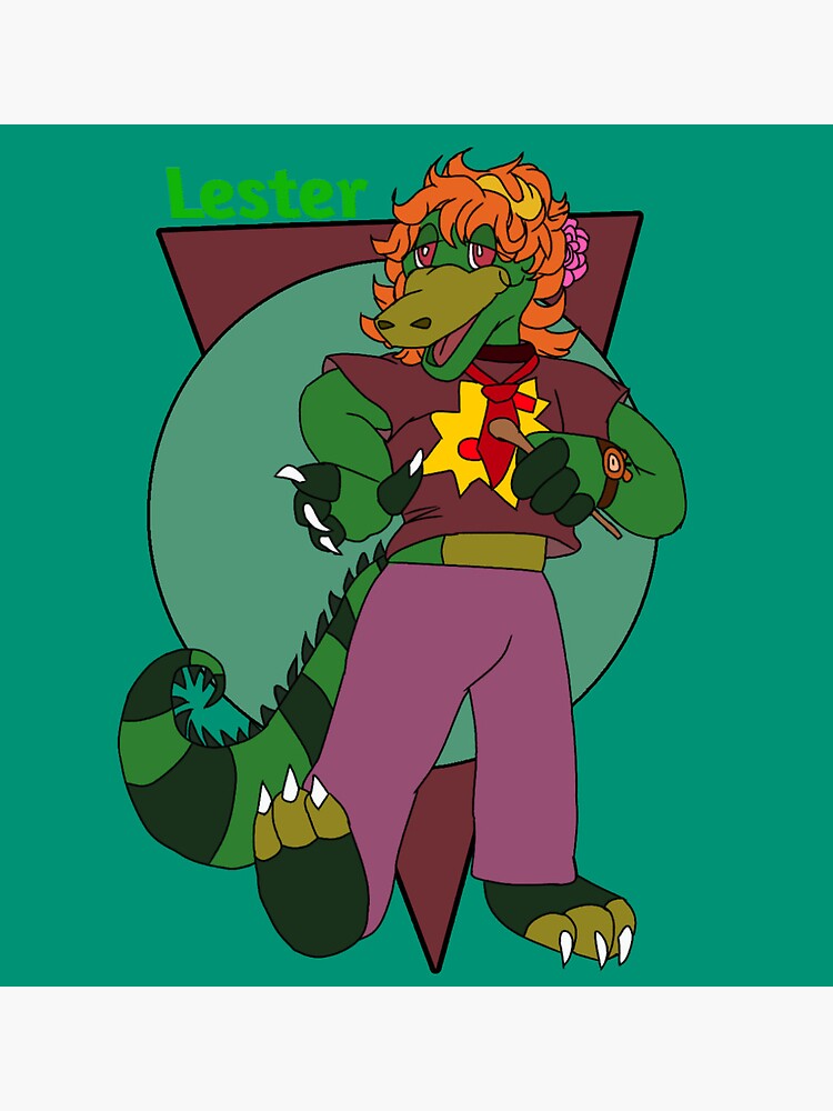 "Lester lizard " Poster for Sale by Spectating-cat | Redbubble