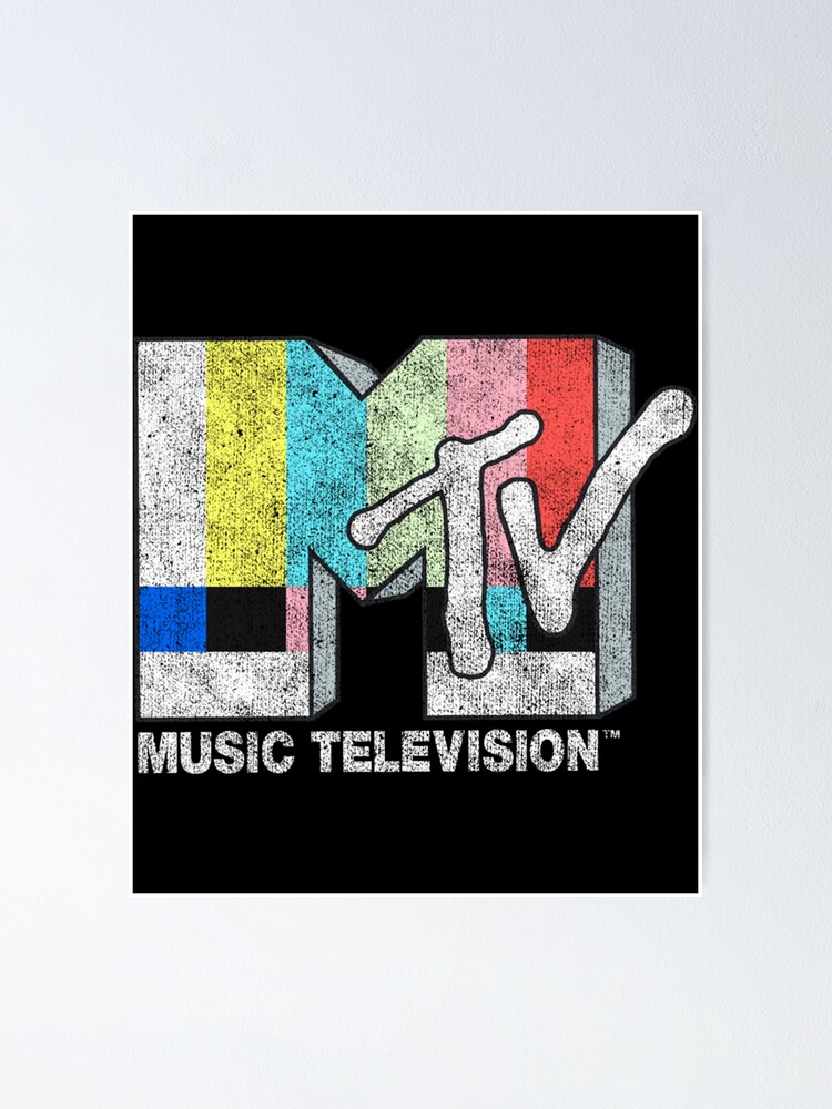"MTV Vintage TV Signal Logo" Poster for Sale by cultivatedwaitr | Redbubble