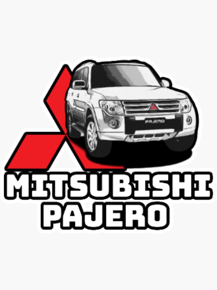 "Mitsubishi pajero design " Sticker for Sale by NBshop | Redbubble
