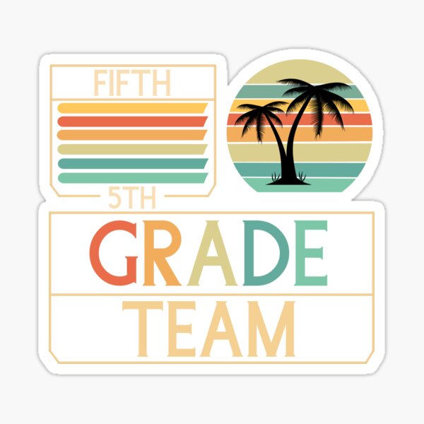 "5th Grade Team Retro Groovy Teacher Happy Fifth Day Of School ...