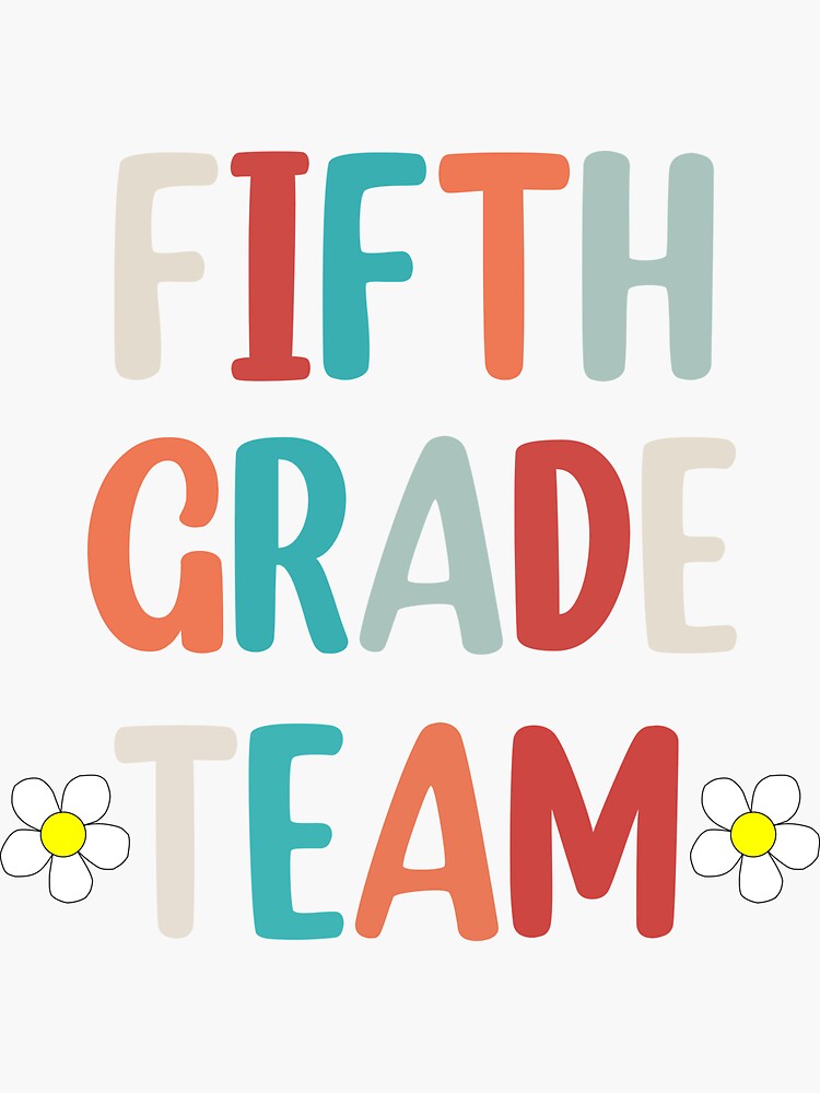 "5th Grade Team Retro Groovy Teacher Happy Fifth Day Of School ...
