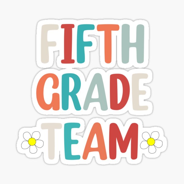"5th Grade Team Retro Groovy Teacher Happy Fifth Day Of School ...