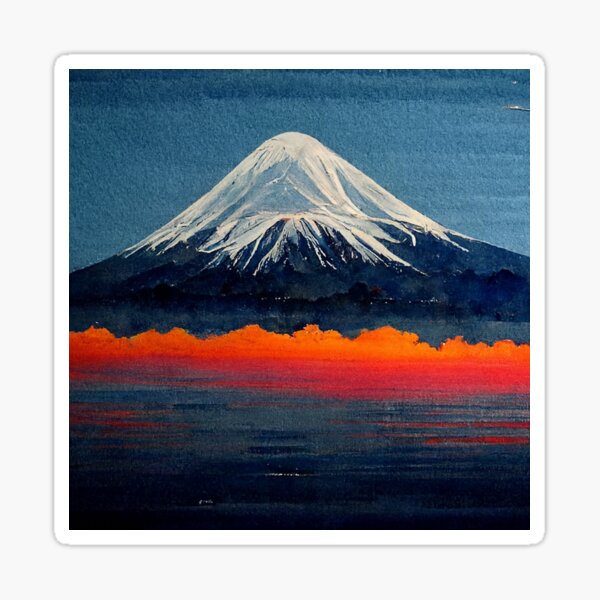 "Mt Fuji" Sticker for Sale by demesita | Redbubble