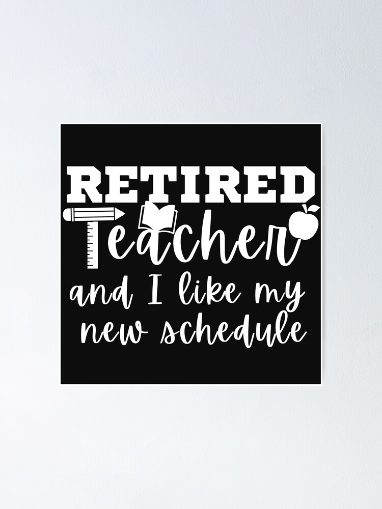 Póster «Maestra jubilada, Mejor camiseta de maestra, Día del maestro ...