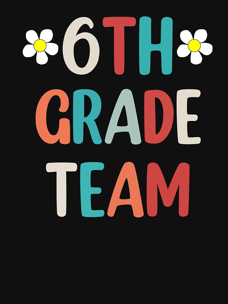 "6th Grade Team Retro Groovy Teacher Happy Sixth Day Of School ...