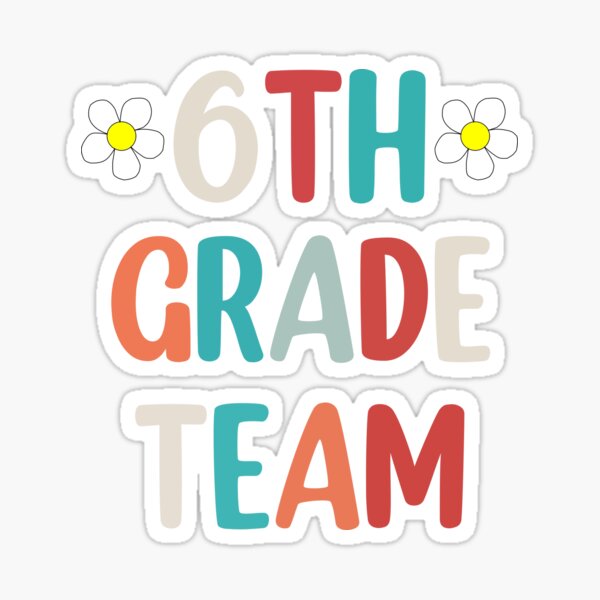 "6th Grade Team Retro Groovy Teacher Happy Sixth Day Of School ...