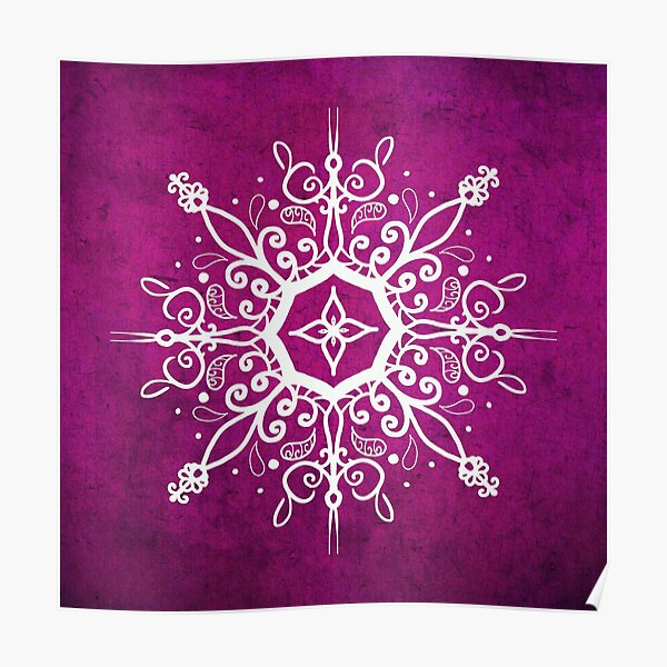 "Mandala Raspberry" Poster for Sale by plintner | Redbubble