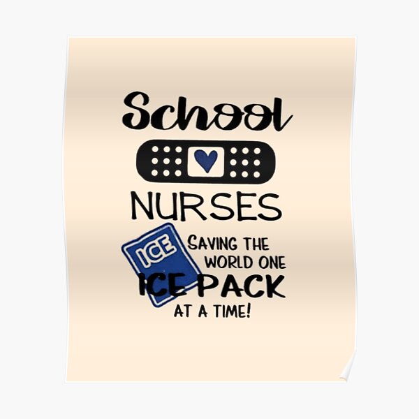 Póster «Enfermera escolar, enfermera, regalo de enfermera, enfermera ...