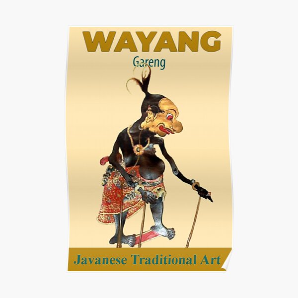 "Wayang Gareng " Poster for Sale by Benix | Redbubble