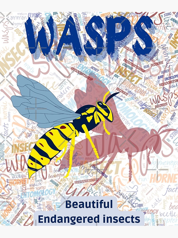 " Endangered Wasps" Poster for Sale by yassooarts | Redbubble