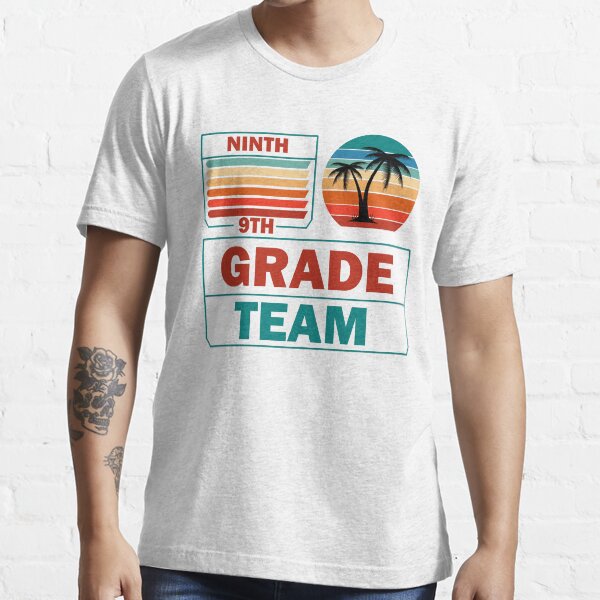 "Ninth Grade Team Retro Groovy Teacher Happy 9th Day Of School " T ...