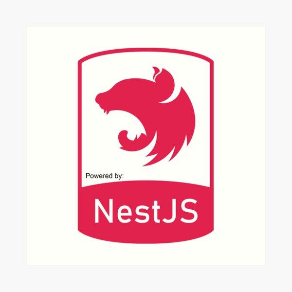 Powered By Nestjs Nestjs Framework For Node Js Art Print For Sale By Typo N Quotes Redbubble