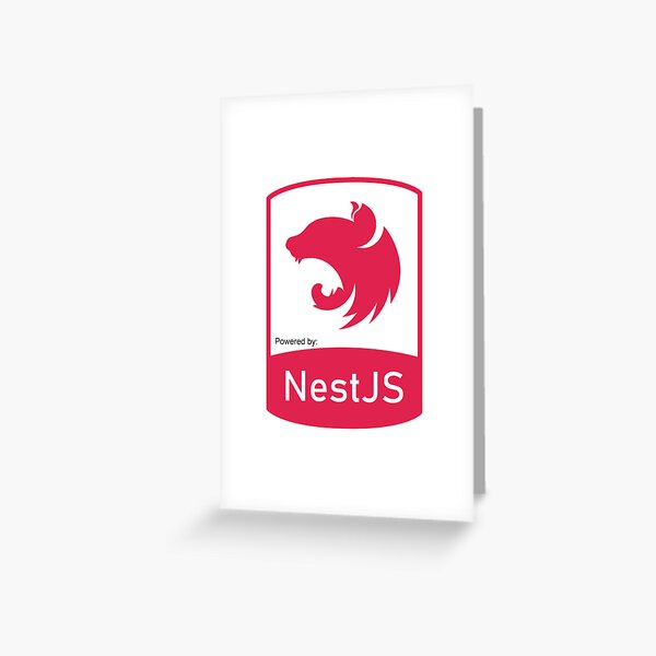 "Powered by nestjs | nestjs framework for node.js" Greeting Card for ...