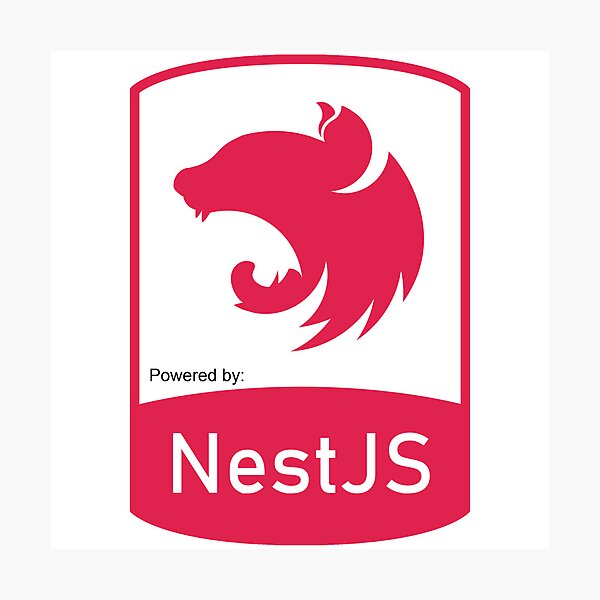 "Powered by nestjs | nestjs framework for node.js" Photographic Print ...