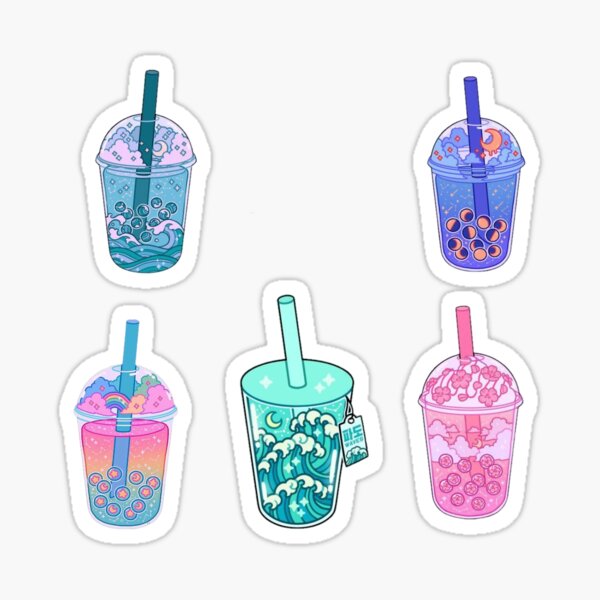 "Boba Sticker pack" Sticker for Sale by Tadpole2050 | Redbubble