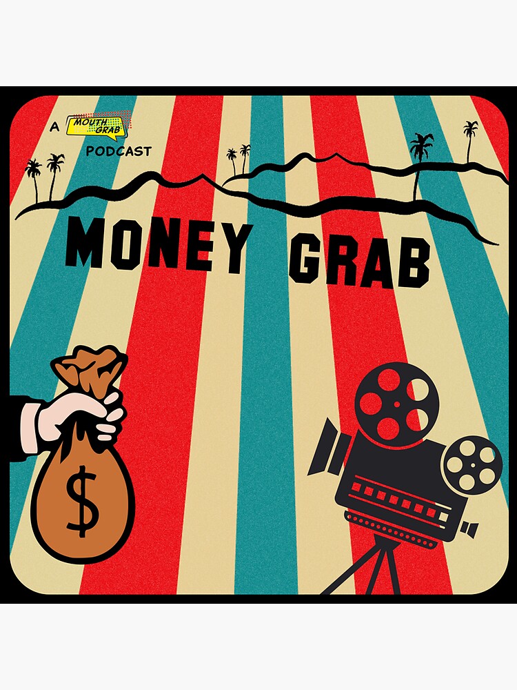 "Money Grab logo" Sticker for Sale by Mouth-Grab | Redbubble
