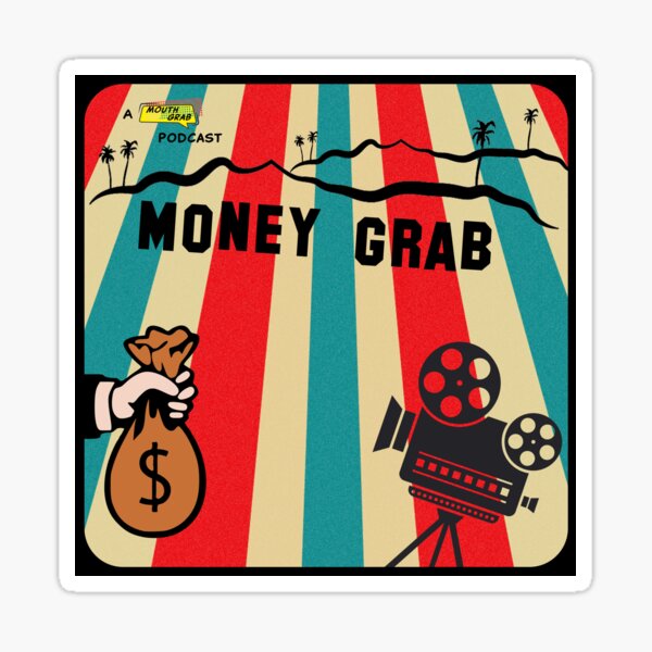 "Money Grab logo" Sticker for Sale by Mouth-Grab | Redbubble