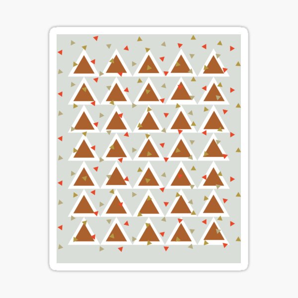"Tick tick triangles" Sticker for Sale by aichas14 | Redbubble