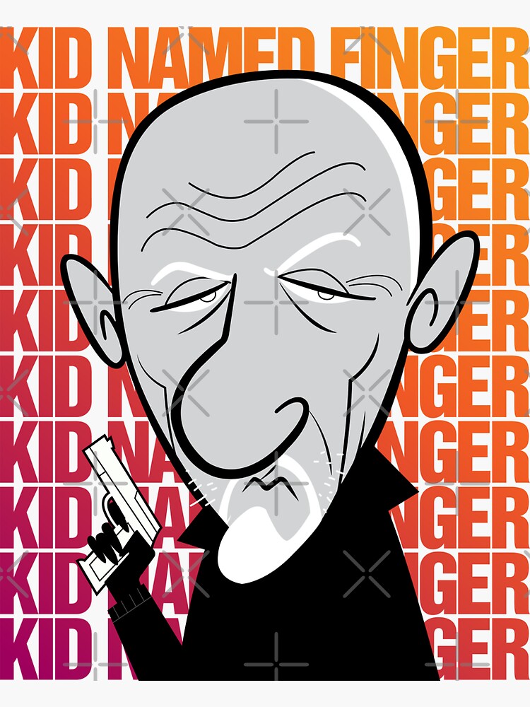 "Kid Named Finger" Sticker for Sale by Yaburu | Redbubble