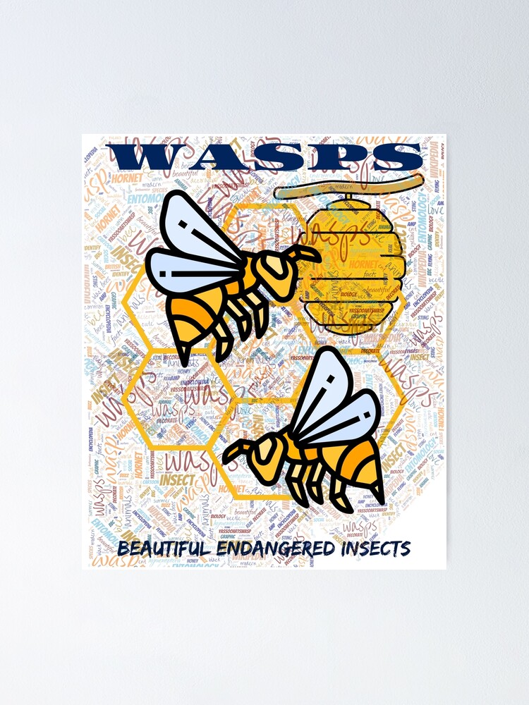 " Endangered Wasps" Poster for Sale by yassooarts | Redbubble