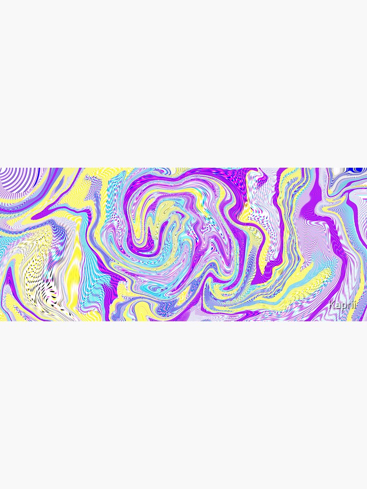 "Psychedelic liquid waves of vibrant colors" Sticker for Sale by Kaprii ...