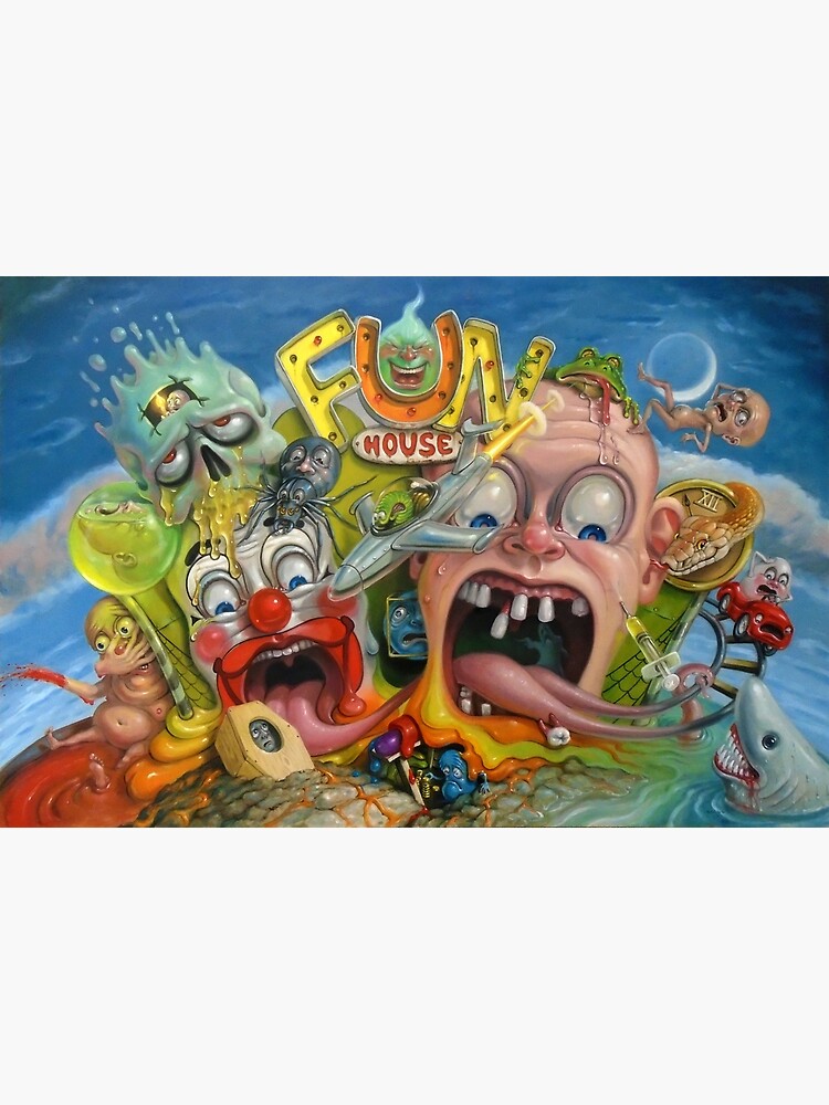 "Funhouse of Phobias" Art Print for Sale by StephenGibb | Redbubble