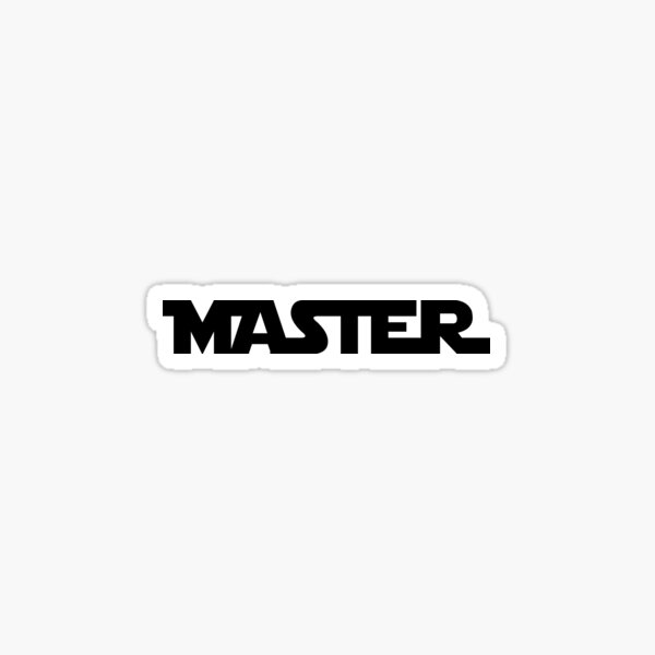 "Master" Sticker by bennyhill | Redbubble