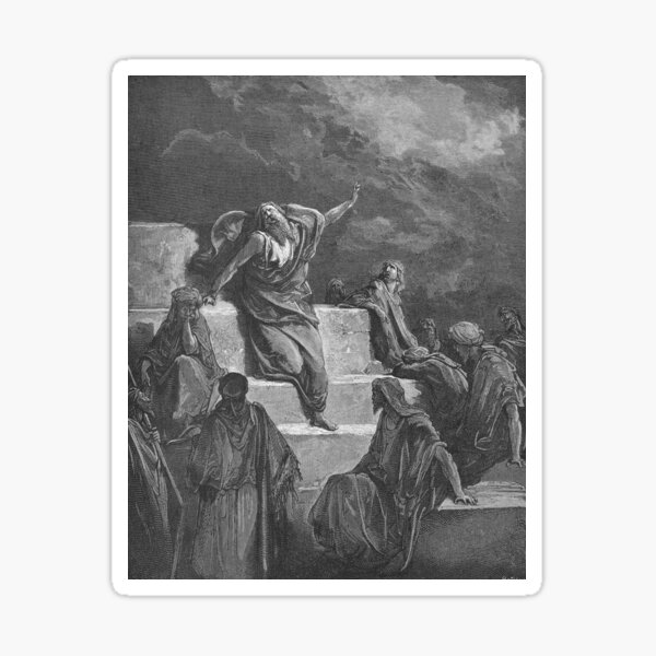 "Jeremiah - Gustave Dore" Sticker for Sale by ViktorShepitko | Redbubble