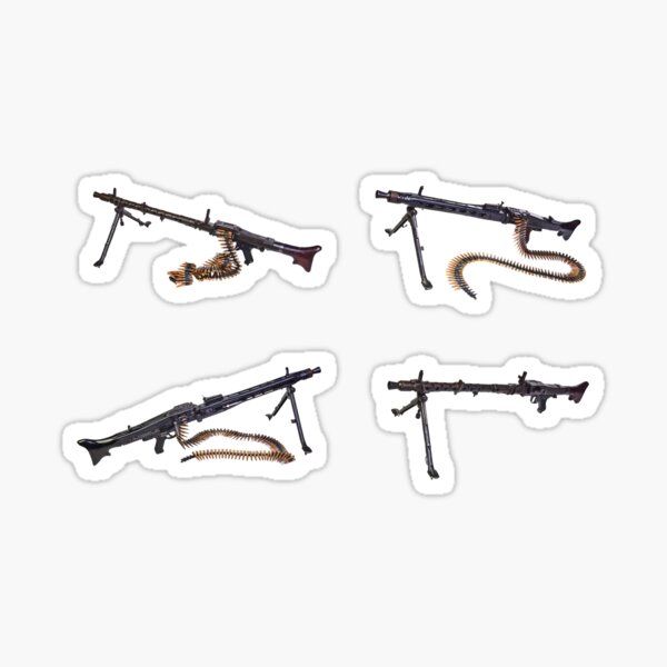 "MG34 MG42 Machine Gun Sticker Pack" Sticker for Sale by WalterBenson ...