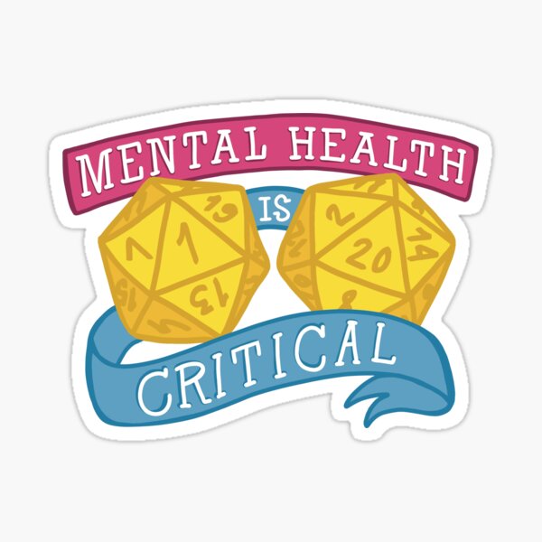 "Mental Health Is Critical Pan" Sticker for Sale by kelsee26 | Redbubble