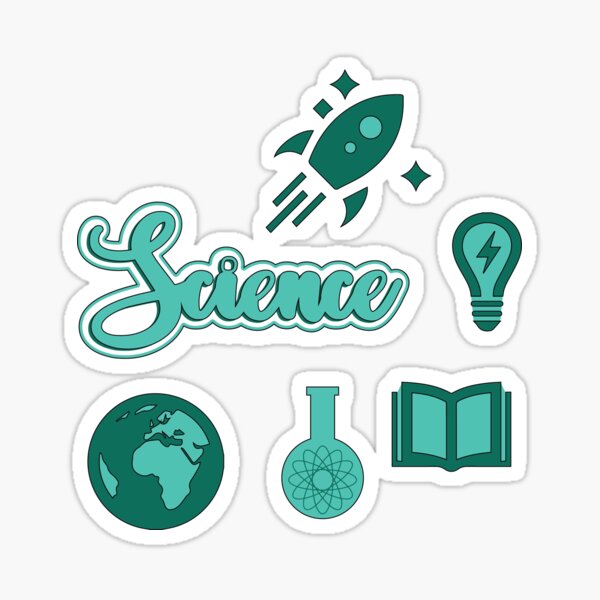 "Light green Science School Subject Sticker Pack " Sticker for Sale by ...