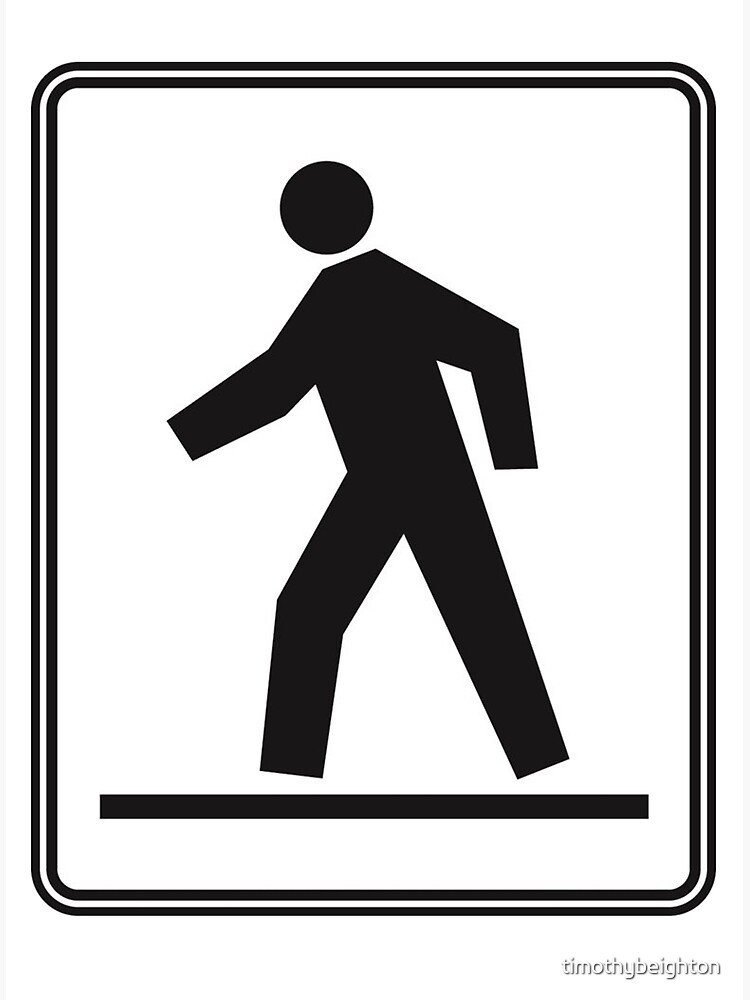 "Canadian Pedestrian 'Walk' sign." Poster for Sale by timothybeighton ...