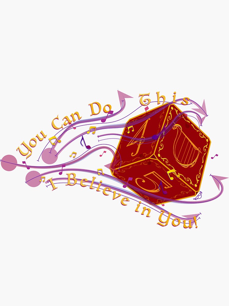 "Bardic Inspiration" Sticker for Sale by Dislexicdragon | Redbubble