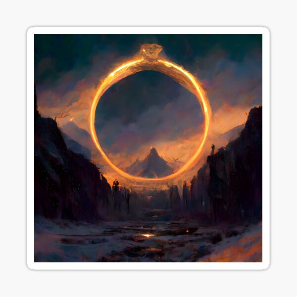 "Holy Ring Concept Art" Sticker for Sale by skjaldm0 | Redbubble