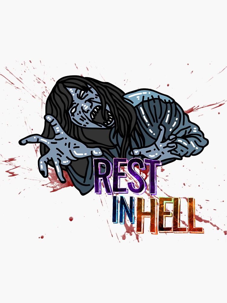 "Rest In Hell Zombie" Sticker for Sale by ArtOfStars | Redbubble