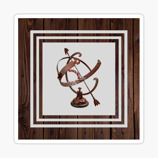 "sundial" Sticker for Sale by TopShopArt | Redbubble