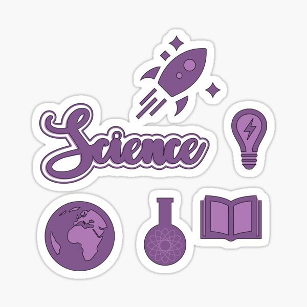 "Light Purple Science School Subject Sticker Pack " Sticker for Sale by ...